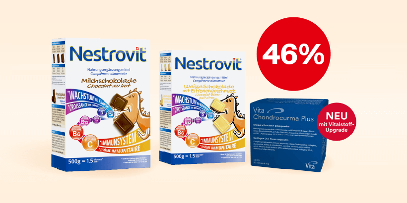 Offres Choc : 46% sur Vita Chondrocura Plus Drink et Nestrovit | Sun Store
