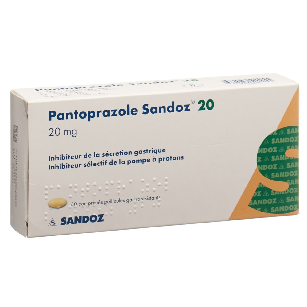 PANTOPRAZOLE Sandoz cpr pell 20 mg blist 60 pce Farmacia Sun Store