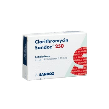 CLARITHROMYCINE Sandoz cpr pell 250 mg blist 14 pce | Pharmacie Sun Store