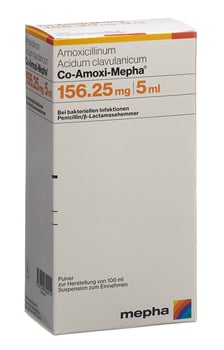 CO AMOXI Mepha Plv 156.25 mg für Suspension Fl 100 ml | Sun Store Apotheke