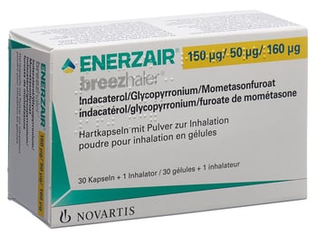 ENERZAIR avec inhalateur caps inh 150/50/160 mcg blist 30 pce ...