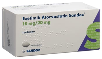 EZETIMIBE ATORVASTATINE Atorvast Sandoz Filmtabl 10/20mg Blist 90 Stk ...
