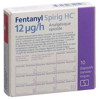 FENTANYL Spirig HC Matrixpfl 12 mcg/h Depotpflaster Btl 10 Stk | Sun ...