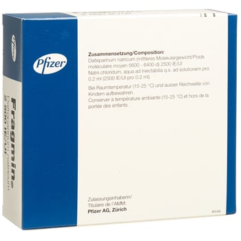 FRAGMIN Inj Lös 2500 IE/0.2ml Fertspr 0.2 ml | Sun Store Apotheke