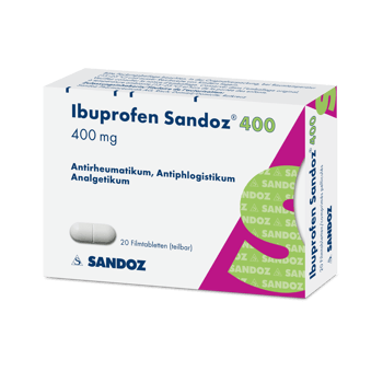 IBUPROFENE Sandoz cpr pell 400 mg blist 20 pce | Pharmacie Sun Store