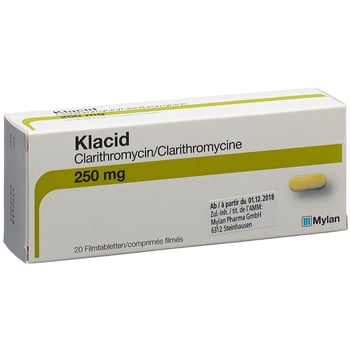 KLACID cpr pell 250 mg blist 20 pce | Farmacia Sun Store