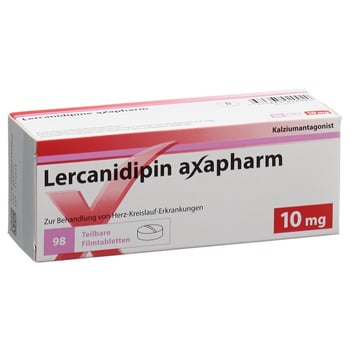LERCANIDIPINE Axapharm Filmtabl 10 mg Blist 98 Stk | Sun Store Apotheke