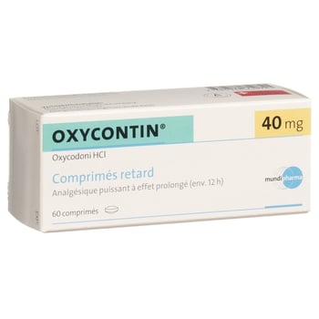 OXYCONTIN cpr ret 40 mg blist 60 pce | Pharmacie Sun Store