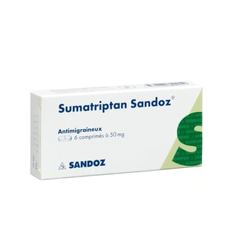SUMATRIPTAN Sandoz Tabl 50 mg Blist 6 Stk | Sun Store Apotheke