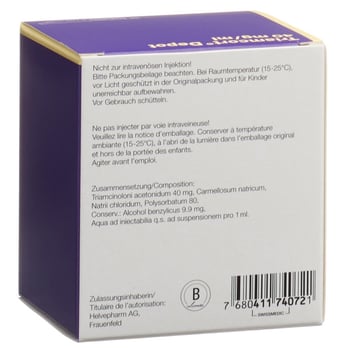 TRIAMCORT Depot Krist Susp 40 mg/ml Amp 1 ml | Sun Store Apotheke