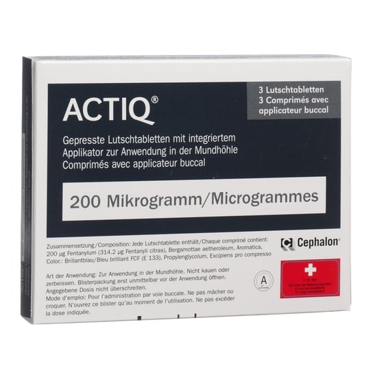 ACTIQ Buccaltabletten Lutschtabl 200 Mcg Mit Integriertem Applikator