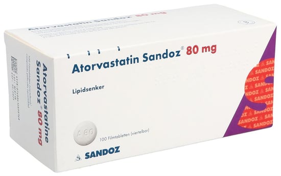 ATORVASTATINE Sandoz Filmtabl 80 mg Blist 100 Stk | Sun Store Apotheke