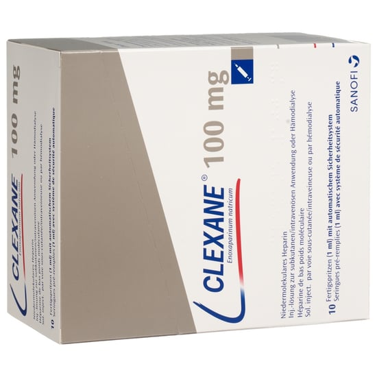 CLEXANE sol inj 100 mg/ml ser pré 1 ml | Pharmacie Sun Store