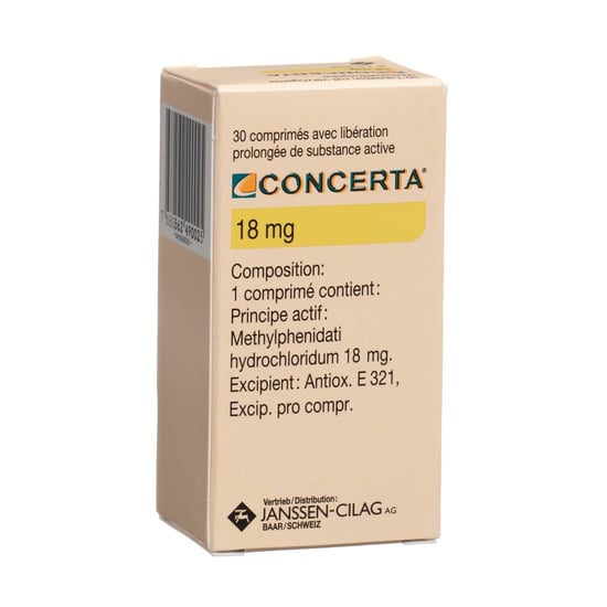 Concerta Ret Tabl 18 mg Fl 30 Stk | Sun Store Apotheke