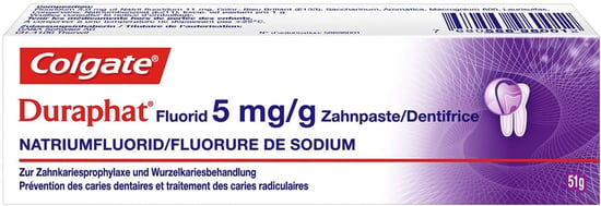 DURAPHAT Fluorid Dentifrice pâte 5 mg/g tb 51 g | Pharmacie Sun Store