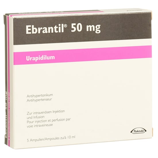 EBRANTIL sol inj 50 mg/10ml amp 10 ml | Pharmacie Sun Store