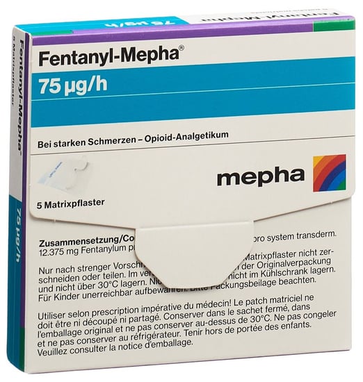 FENTANYL Mepha patchs mat 75 mcg/h 5 pce | Pharmacie Sun Store