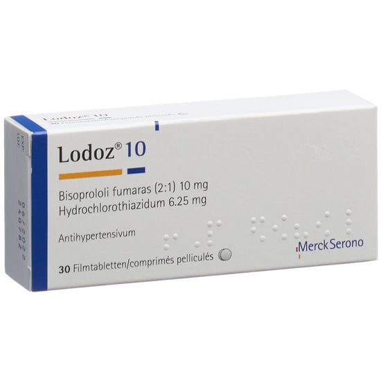 Lodoz 10 Filmtabl 10/6.25mg Blist 30 Stk | Sun Store Apotheke
