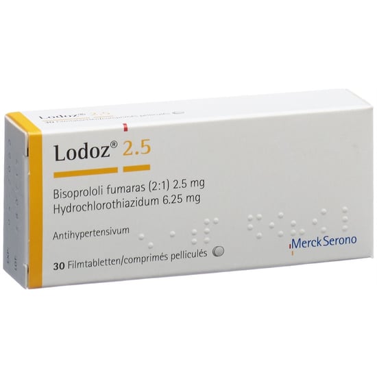 Lodoz 2.5 Filmtabl 2.5/6.25mg Blist 30 Stk | Sun Store Apotheke
