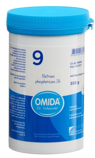 Omida no9 natrium phosphoricum cpr 6 D bte 350 g | Pharmacie Sun Store