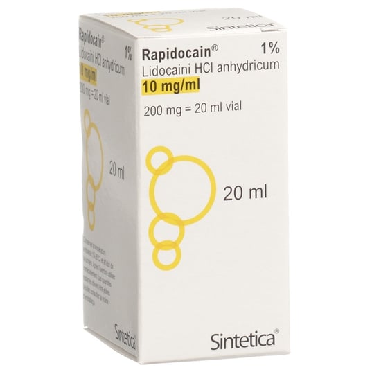 RAPIDOCAIN sol inj 200 mg/20ml sans conservateur vial 20 ml | Farmacia ...