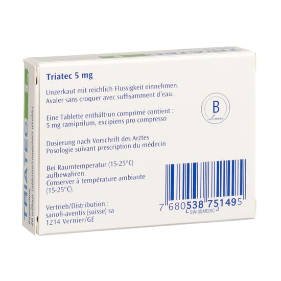 TRIATEC Tabl 5 mg Blist 20 Stk | Sun Store Apotheke
