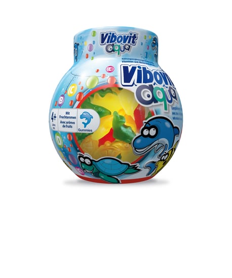 VIBOVIT aqua gommes aux fruits pâte bte 50 pce | Pharmacie Sun Store
