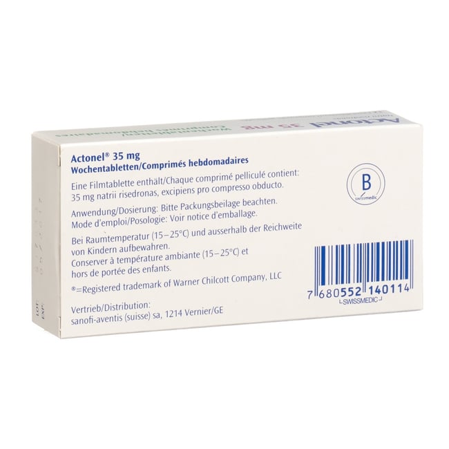 ACTONEL comprimés hebdomadaires cpr pell 35 mg blist 12 pce | Pharmacie ...