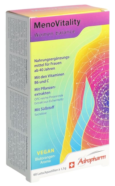 ADROPHARM MenoVitality Women Balance Pastillen Tag Blist 60 Stk | Sun ...