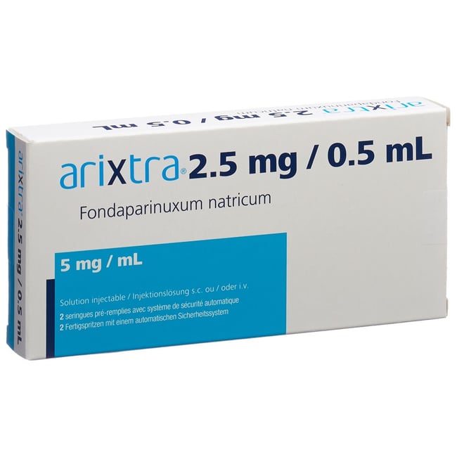 ARIXTRA sol inj 2.5 mg/0.5ml ser pré 0.5 ml | Pharmacie Sun Store