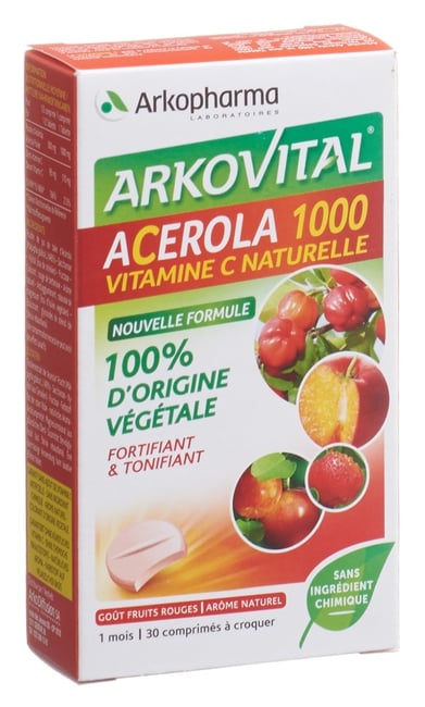 ARKOVITAL Acerola Arkopharma cpr 1000 mg 30 pce | Pharmacie Sun Store