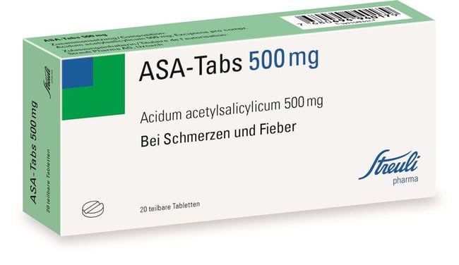 ASA-TABS cpr 0.5 g blist 20 pce | Pharmacie Sun Store