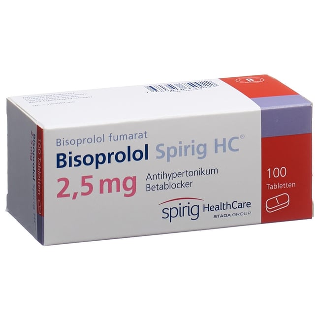 BISOPROLOL Spirig HC cpr 2.5 mg blist 100 pce | Pharmacie Sun Store