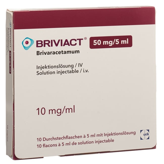 BRIVIACT sol inj 50 mg/5ml flac 5 ml | Pharmacie Sun Store