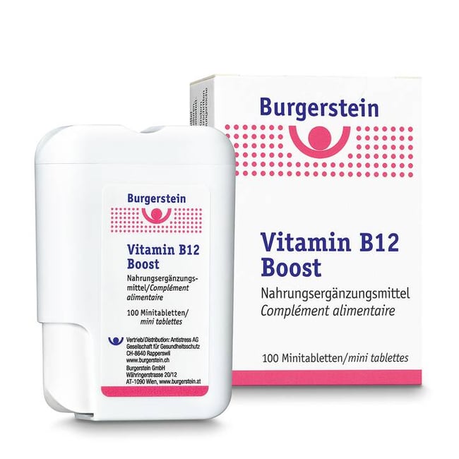 BURGERSTEIN Vitamin B12 Boost Minitabletten Tabl 100 Stk | Sun Store ...