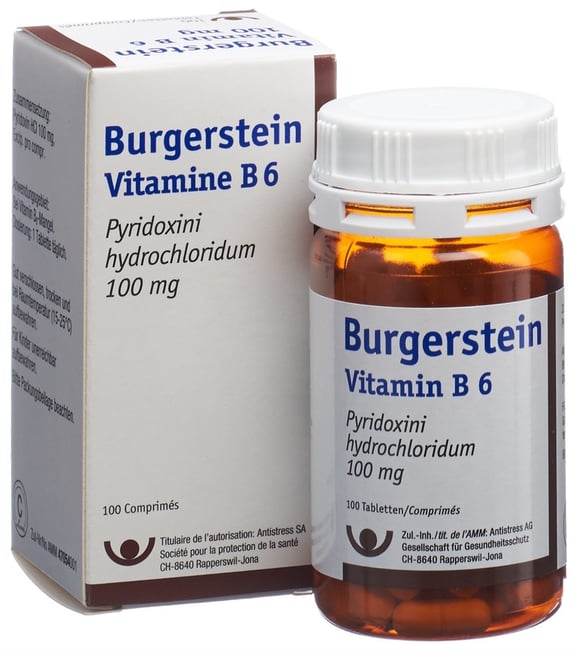 BURGERSTEIN Vitamin B6 Tabl 100 mg Ds 100 Stk | Sun Store Apotheke