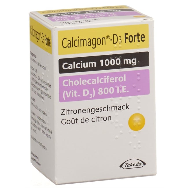 CALCIMAGON D3 Forte cpr croquer citron bte 30 pce | Pharmacie Sun Store