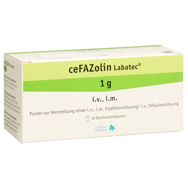 CEFAZOLINE Labatec Trockensub 1 g Durchstf 10 Stk | Sun Store Apotheke