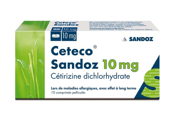 CETECO Sandoz Filmtabl 10 mg Blist 10 Stk | Sun Store Apotheke