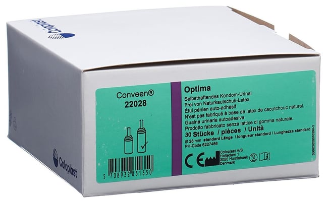 CONVEEN Optima Kondom Urinal 28mm/8cm selbsthaftend latexfrei 30 Stk ...