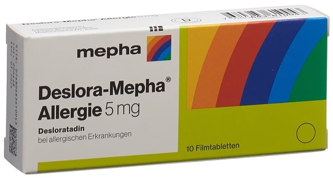 DESLORATADINE Mepha Allergie Filmtabl 5 mg Blist 10 Stk | Sun Store ...