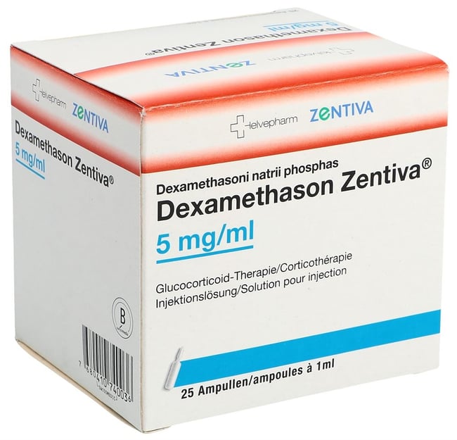 DEXAMETHASONE Zentiva sol inj 5 mg/ml amp 1 ml | Pharmacie Sun Store