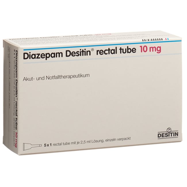 DIAZEPAM rectal tube sol 10 mg tb 2.5 ml | Pharmacie Sun Store