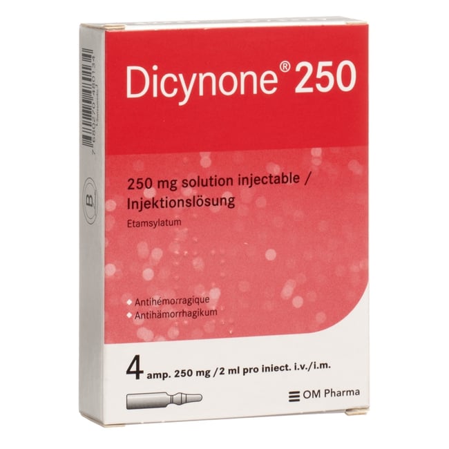 DICYNONE sol inj 250 mg amp 2 ml | Pharmacie Sun Store