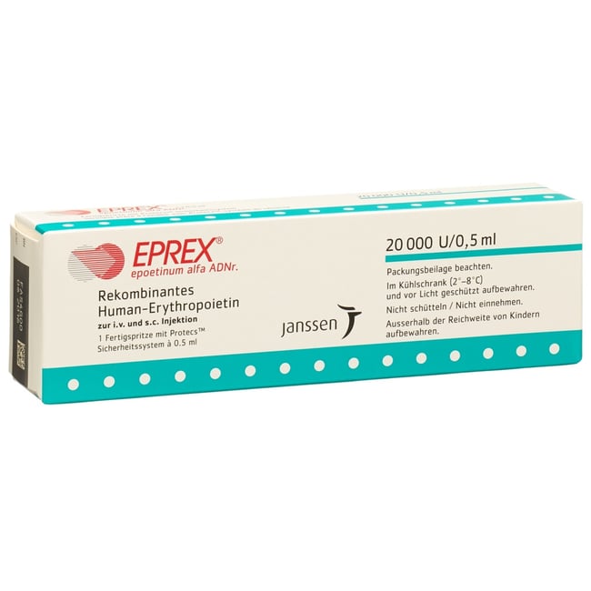 EPREX sol inj 20000 IE/0.5ml avec système de sécurité (Protecs) ser pré ...