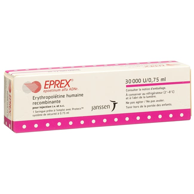 EPREX sol inj 30000 IE/0.75ml avec système de sécurité (Protecs) ser ...