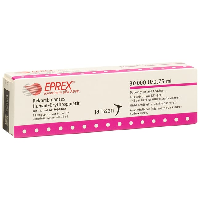 EPREX sol inj 30000 IE/0.75ml avec système de sécurité (Protecs) ser ...