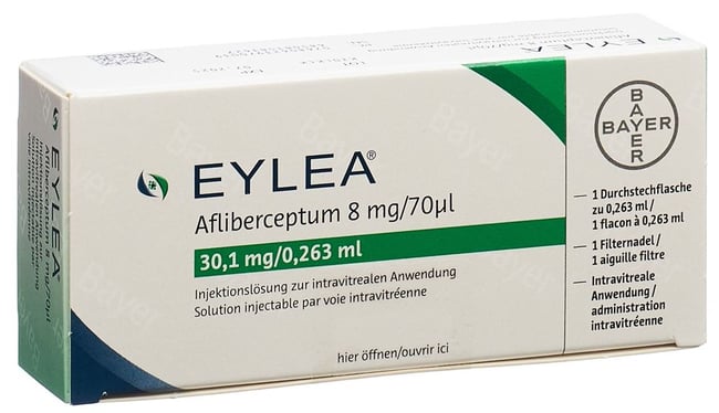 EYLEA Lösung zur intravitralen Injektion Inj Lös 8 mg/0.07ml Durchstechflasche Durchstf 1 Stk ...