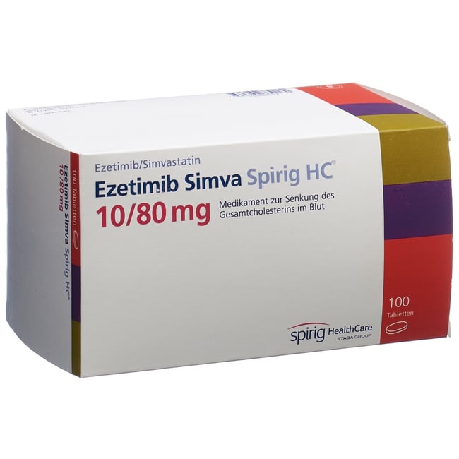 EZETIMIBE SIMVA Spirig HC Tabl 10/80 mg Blist 100 Stk | Sun Store Apotheke