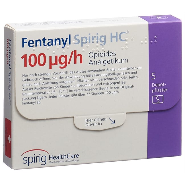 FENTANYL Spirig HC Matrixpfl 100 mcg/h Depotpflaster Btl 5 Stk | Sun ...